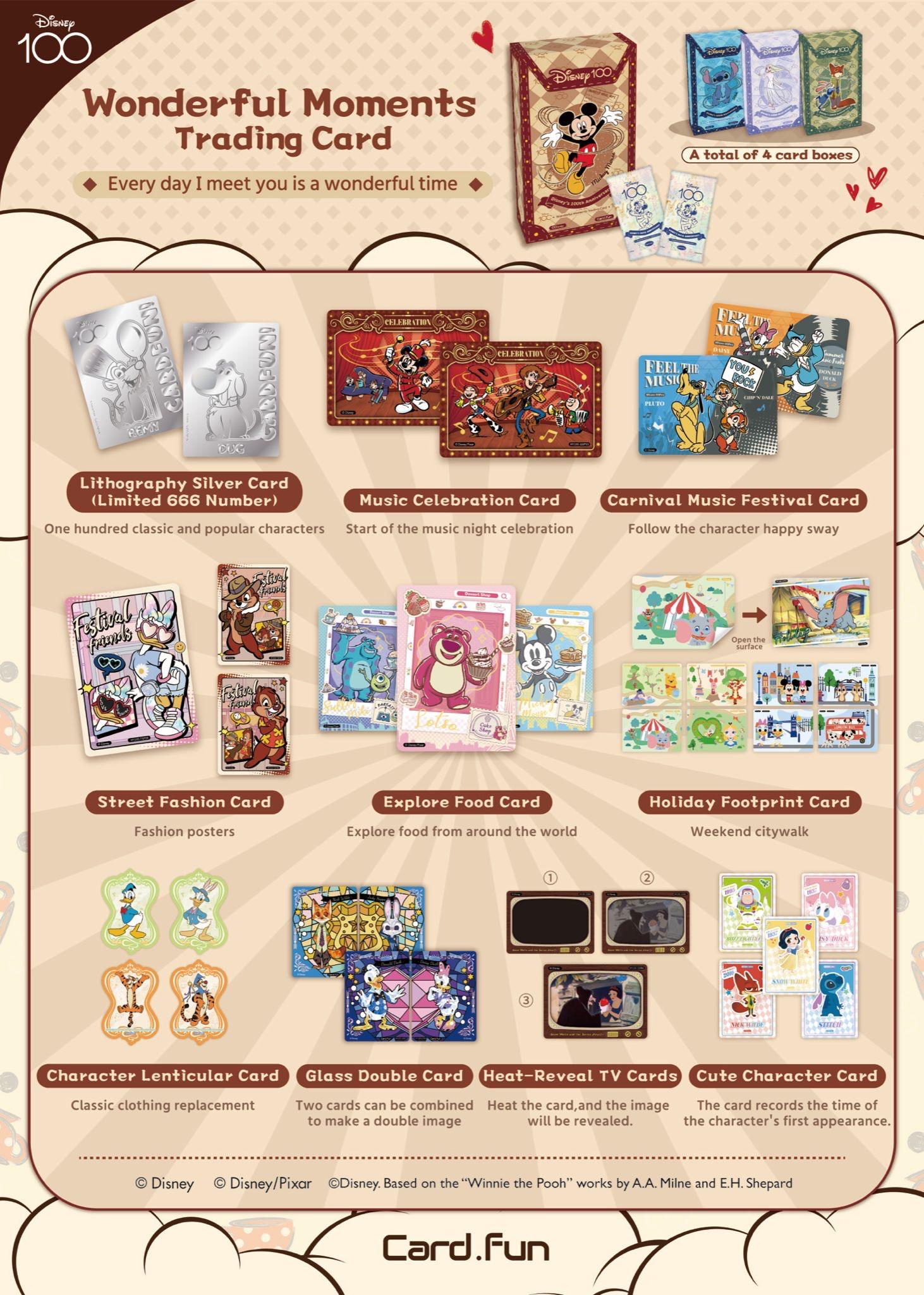 Disney's 100th Anniversary Wonderful Moments Trading Cards